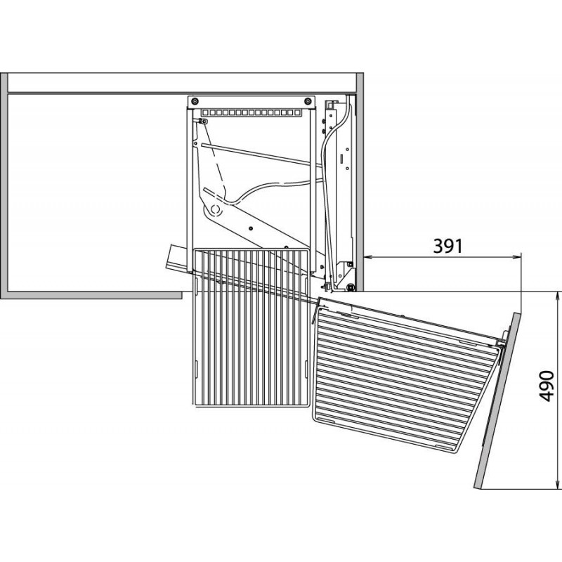 Ferrure d'angle Smart Corner extractible pour meuble bas - Accessoires ...